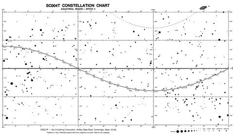 Test Constellation Chart - Equatorial Region (Epoch 0) – ShopAtSky.Com