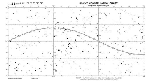 Test Constellation Chart - Equatorial Region (Epoch 0) – ShopAtSky.Com