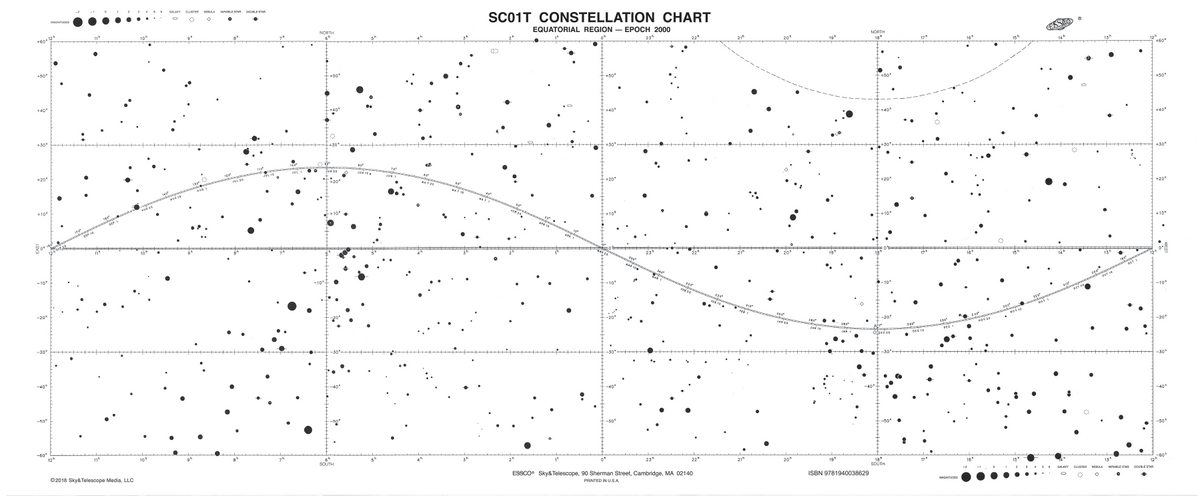 Test Constellation Chart - Equatorial Region – ShopAtSky.Com